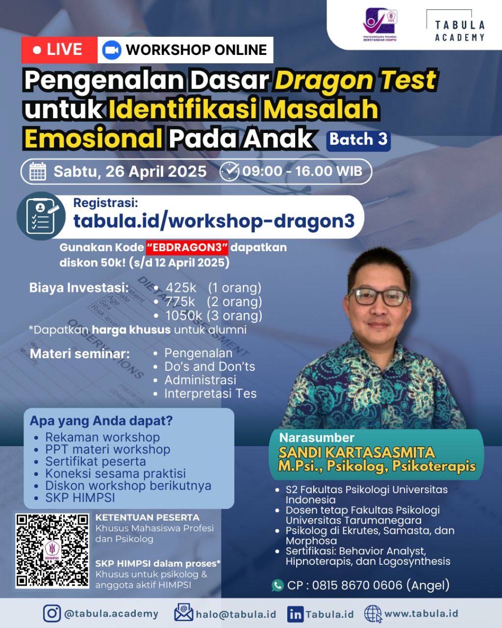 Workshop Praktisi – Tabula